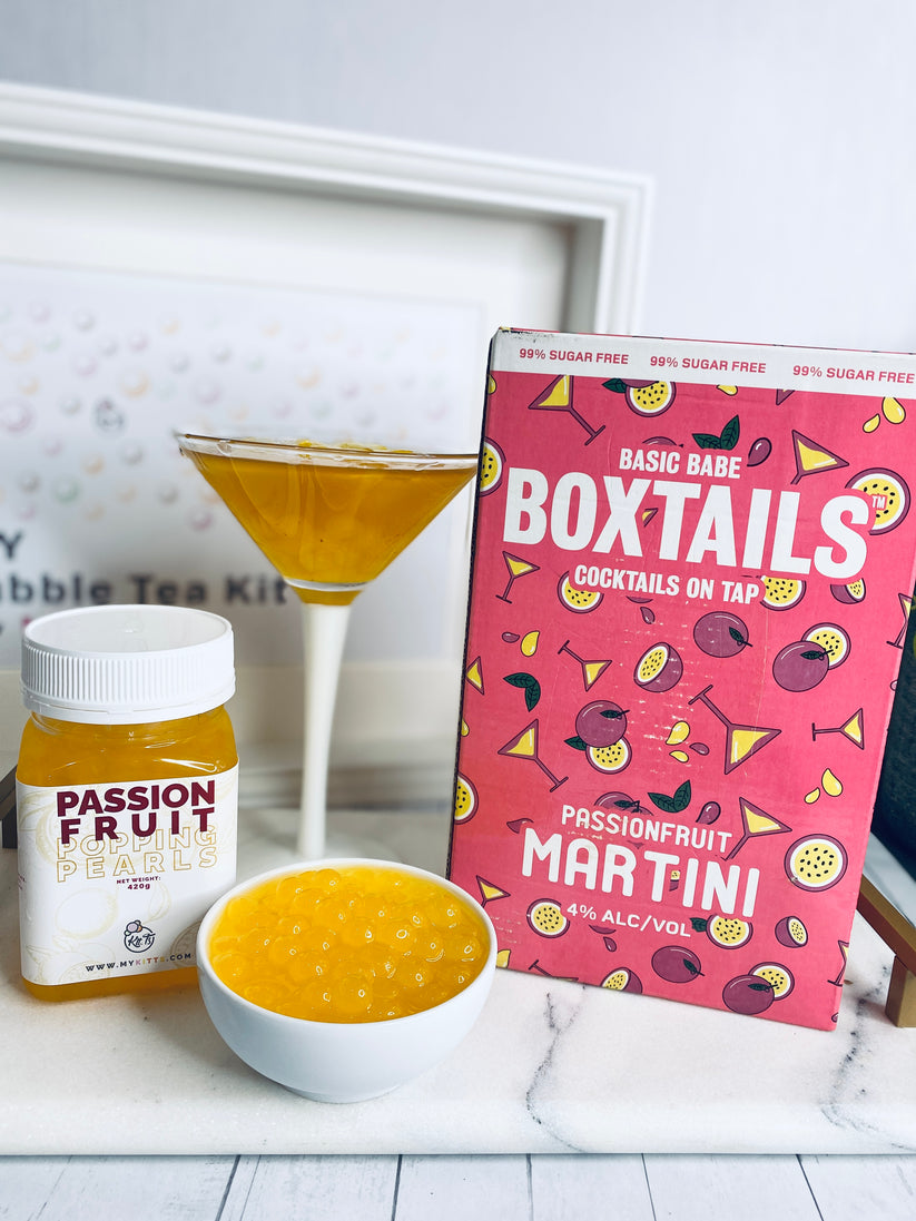 Lychee Popping Pearls 420g - Delicious toppings for all bubble tea ...