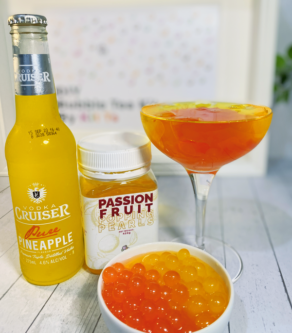 Lychee Popping Pearls 420g - Delicious toppings for all bubble tea ...